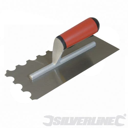 Soft-Grip Adhesive Trowel 10mm Curved Teeth