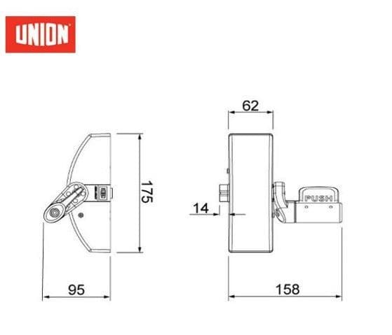 UNION EXIMO 804 PUSH PAD LATCH
