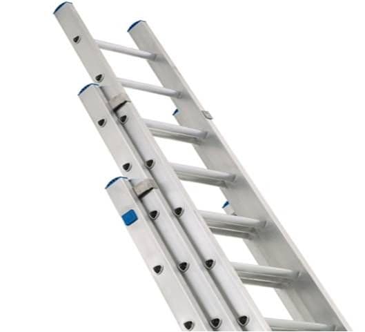 Zarges Industrial Extension Ladder 3-Part D Rung