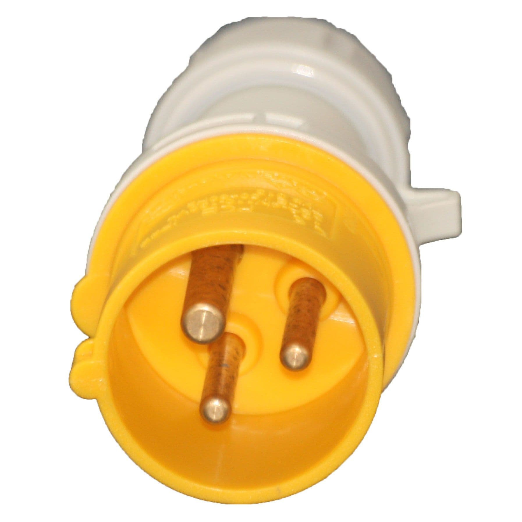 110v Yellow Site Transformer Plug Top Quick Fit 16A 2P E