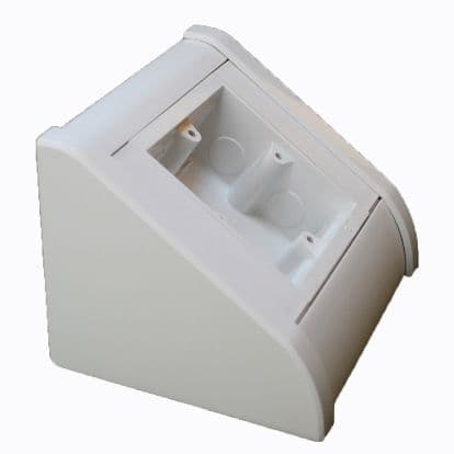 Angled Bench Socket Box MK Pinnacle Single 1 Gang Bench Unit PBUS1 WHI ...