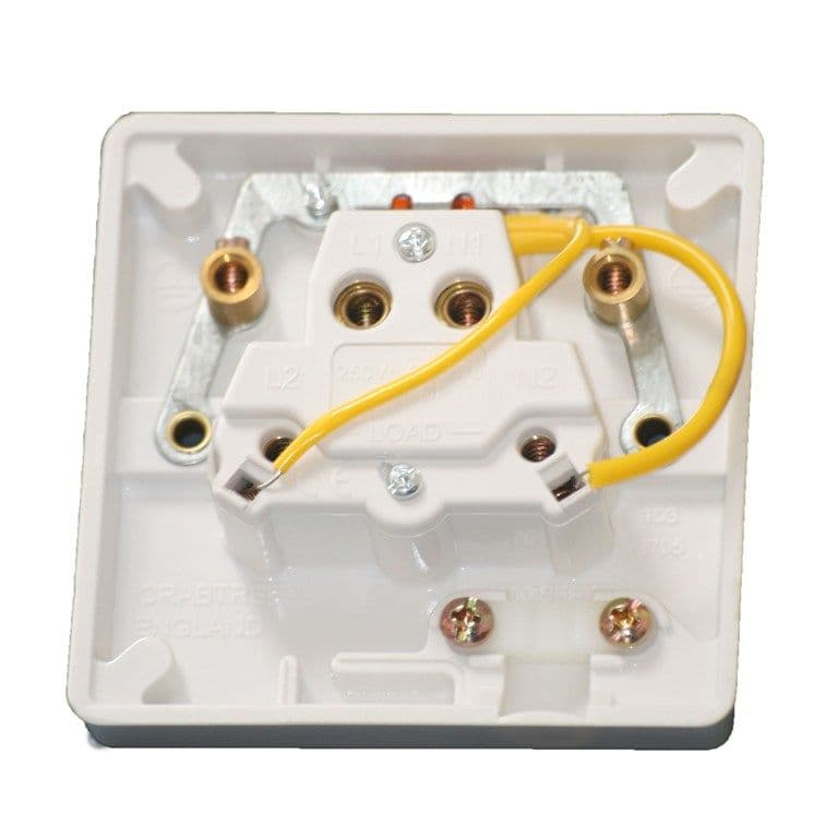 Crabtree 4015 20 amp Double Pole Switch Control Switch White