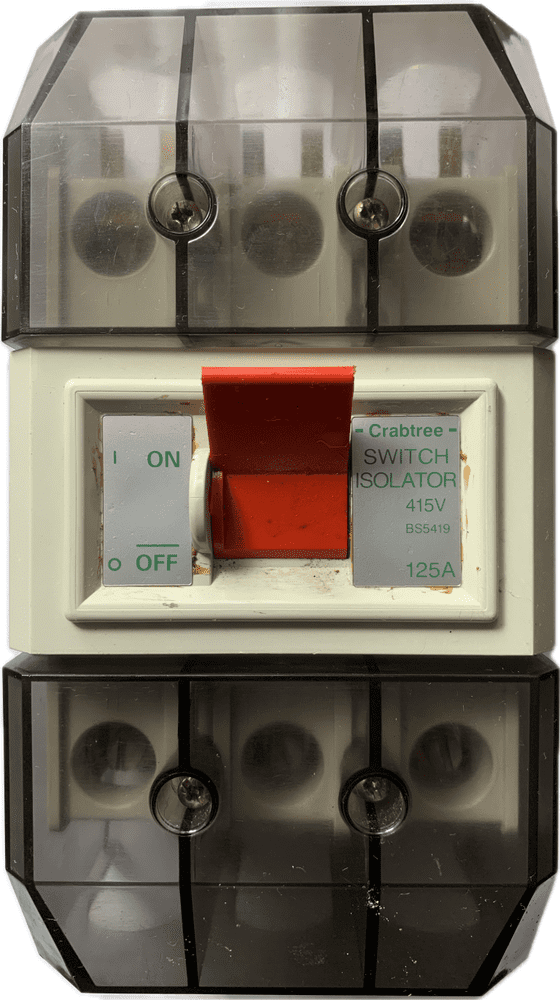 Crabtree Main Switch for Polestar 125A Main Switch Isolator Triple Pole ...