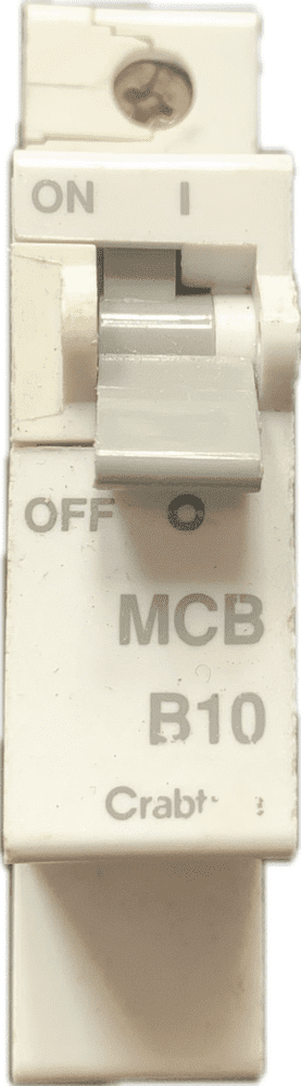 Crabtree Starbreaker MCB 10A Type B Series 1 BSEN 60898 6kA Push Fit ...