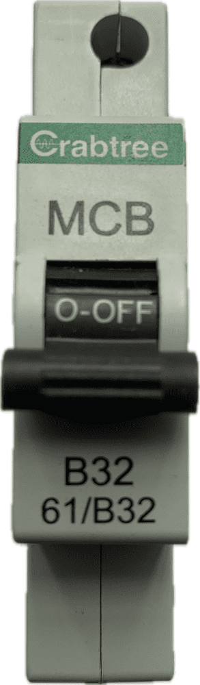 Crabtree Starbreaker MCB 32A Type B 61/B32 BSEN 60898 6kA Push Fit Busbar System Circuit Breaker