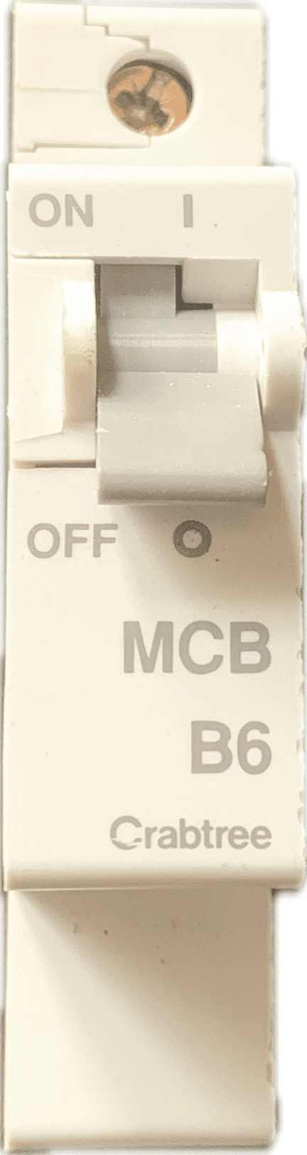 Crabtree Starbreaker MCB 6A Type B Series 1 BSEN 60898 6kA Push Fit ...