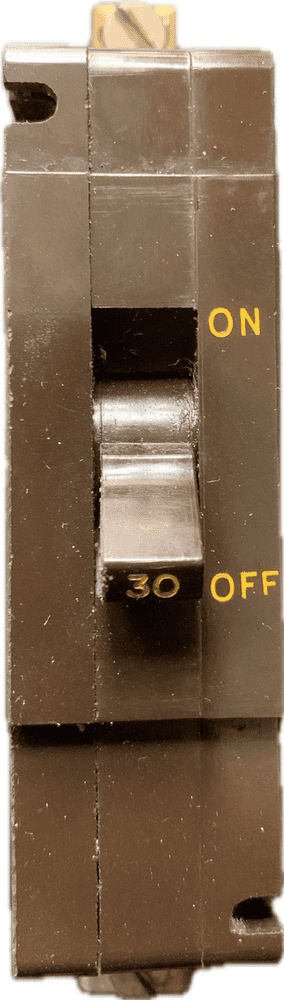 Crabtree Type C50 30A Type 2 BS3871 4 5kA Brown MCB Miniature Circuit ...