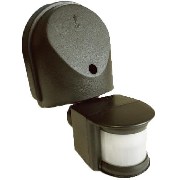 Eterna 180 Deg PIR Movement Detector Sensor Black PIR180BK