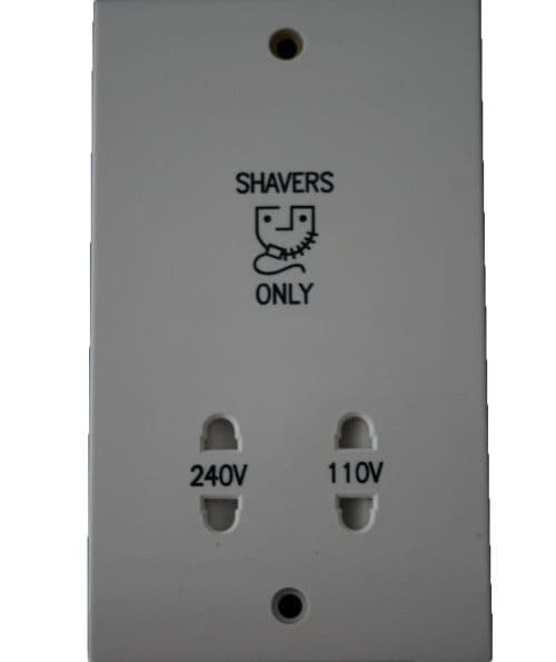 Eterna Dual Voltage Shaver Socket Outlet