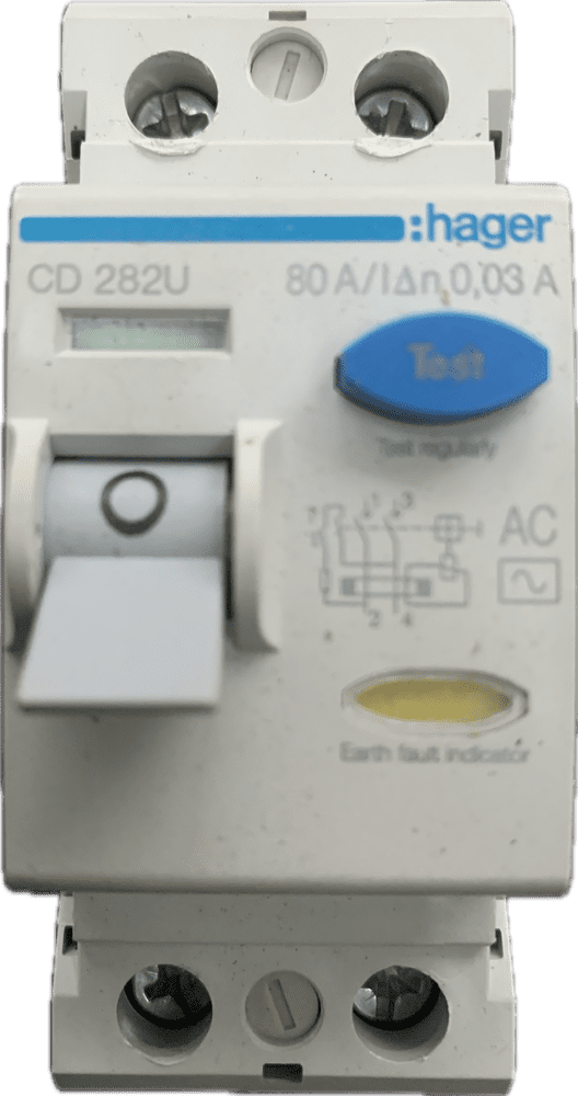Hager CD282U 80A 30mA RCD Type AC for Hager Consumer Units 1