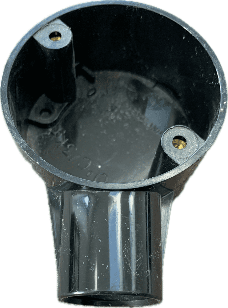 Marshall Tufflex 25mm Black Terminal Conduit Box Black Pack of 2