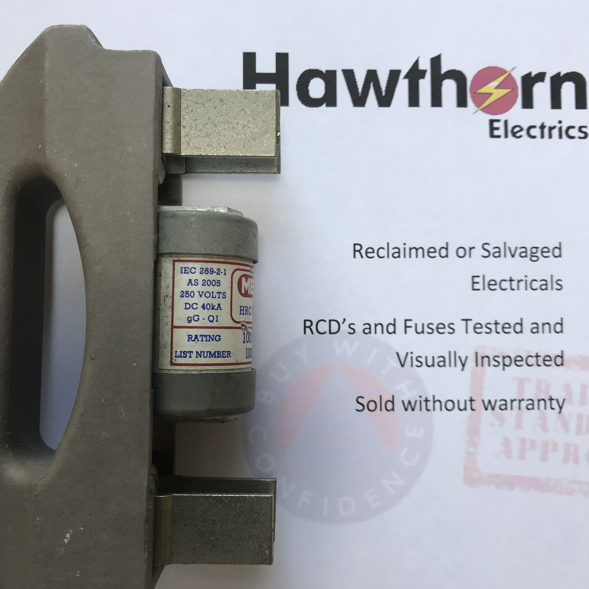 MEM 100A Fuse Carrier with 100 Amp HRC Fuse 100SD5