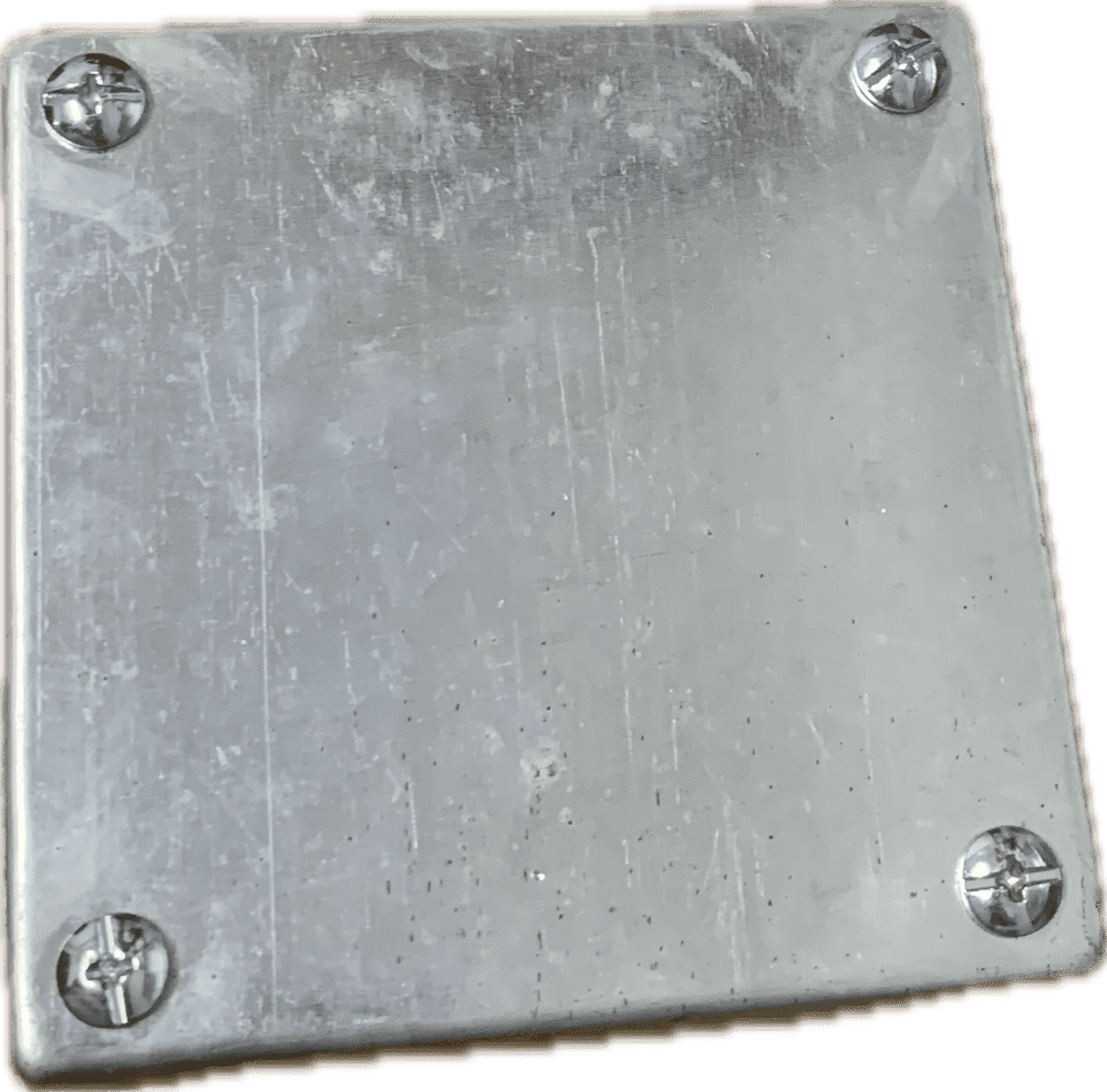 Niglon 100 x 100 x 50mm Galvanised Adaptable Box with Knockouts AB442G