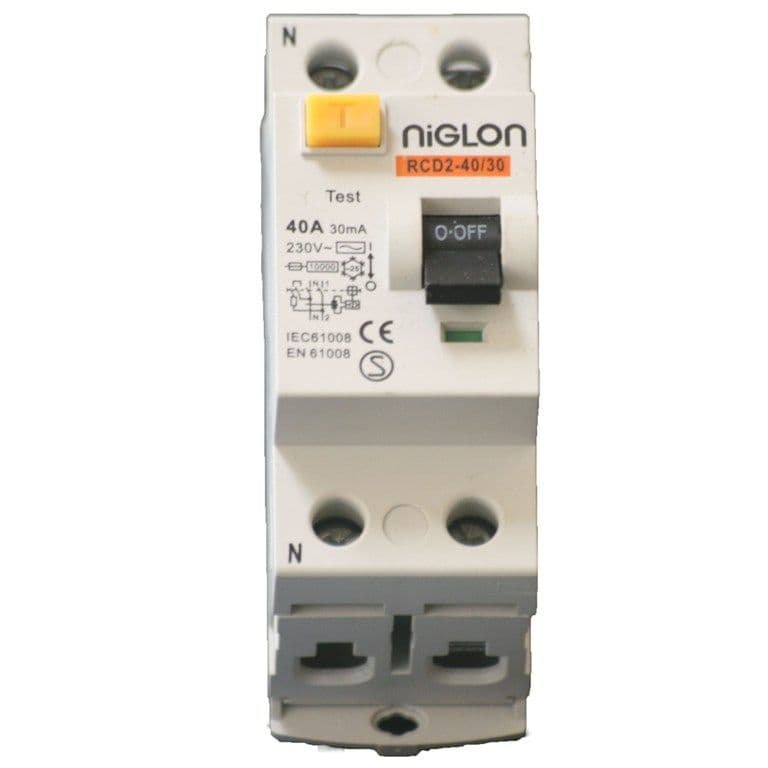 RCD 40 amp 30 ma Residual Current Device rcd 30ma 2 Module