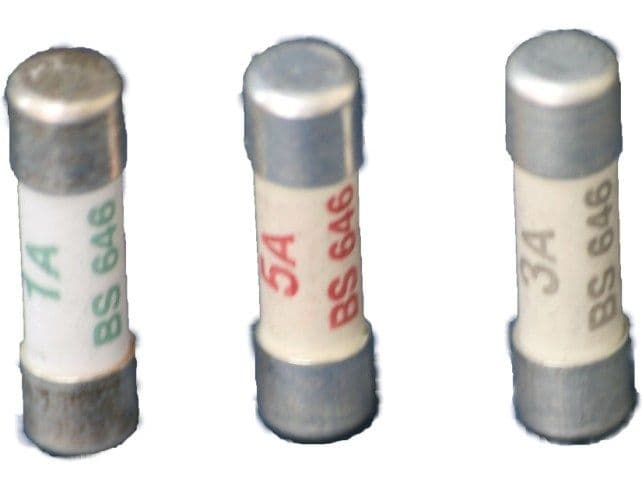 3 Amp 240v Miniature Mini Small Dimmer Fuse BS646