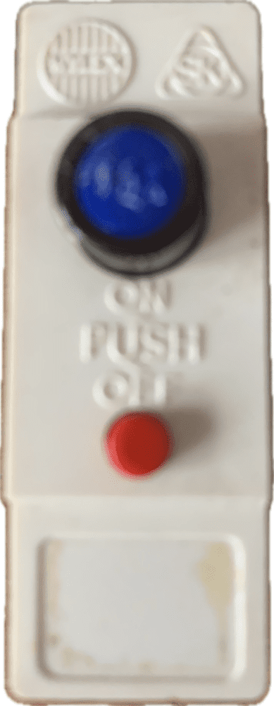 Wylex Plug in MCB 15amp Blue Push Button BS3871 1kA