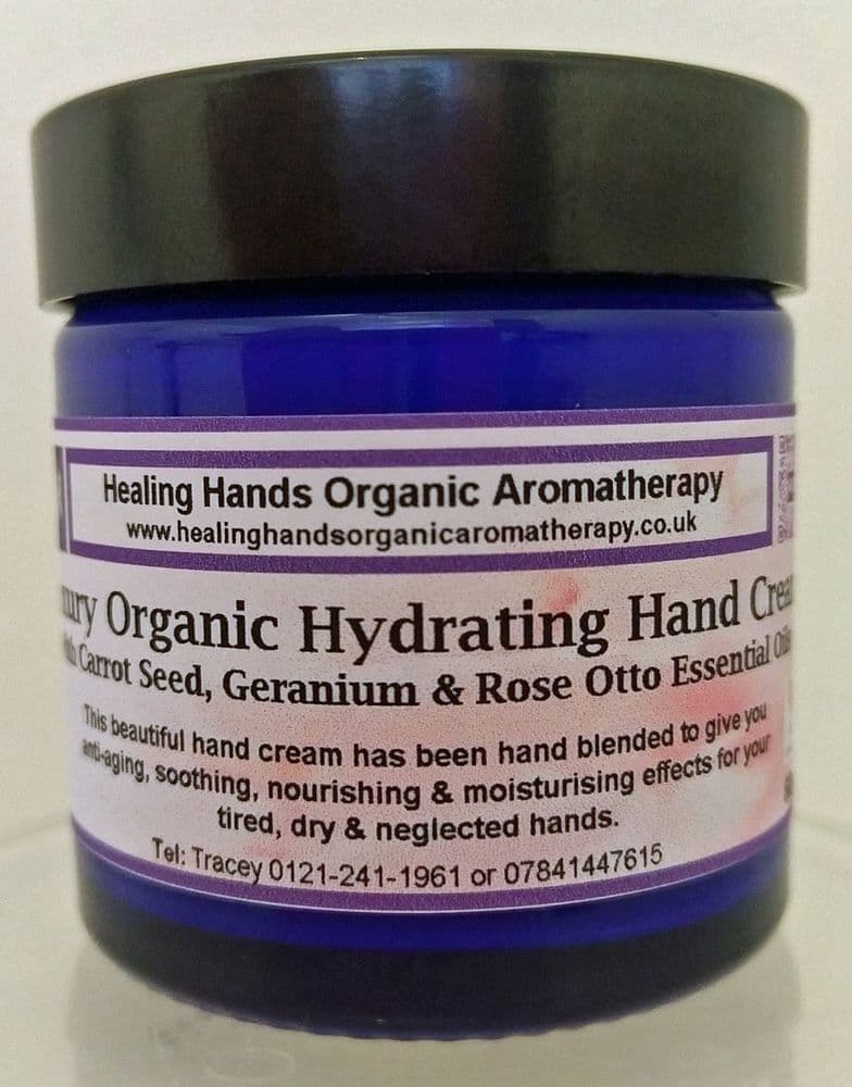 Natural Organic Rose Otto & Frankincense Aloe Vera Hand Cream 60ml