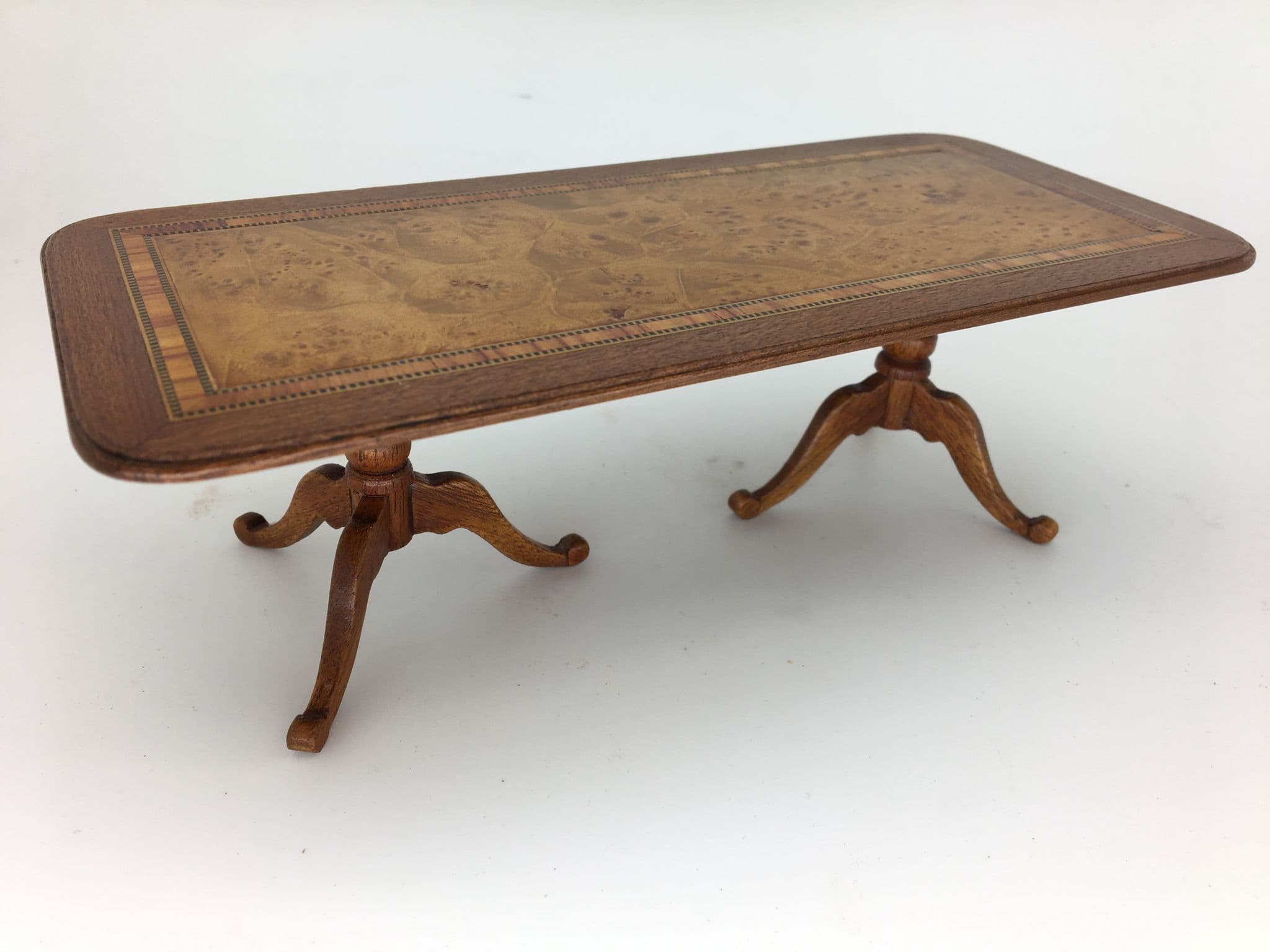 166b Large Inlay Dining Table