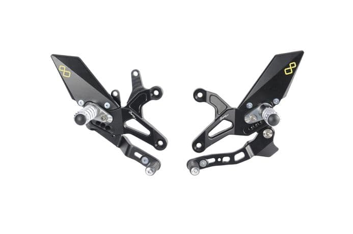 LighTech Kawasaki ZX6R / ZX636R 2005-2021 Adjustable Rearsets - Reverse ...