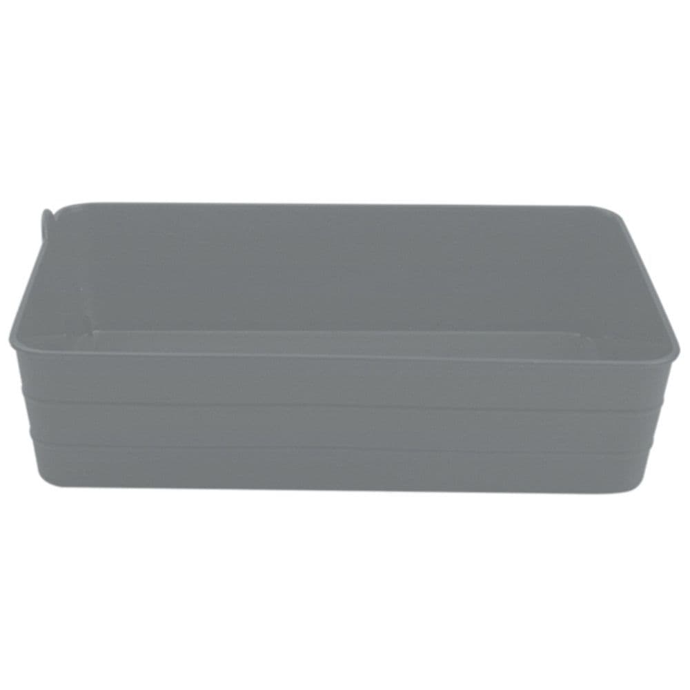 2 Pack Grey Plastic A4 Letter & Paper Filing Tray