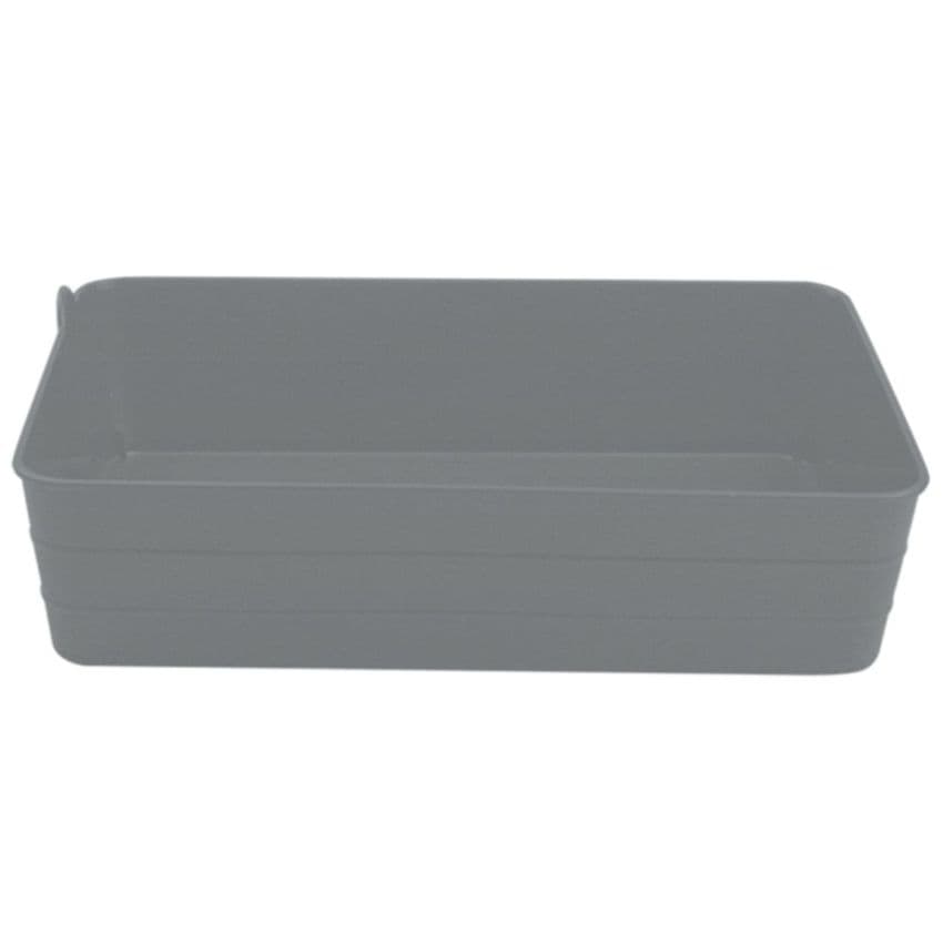 2 Pack Grey Plastic A4 Letter & Paper Filing Tray