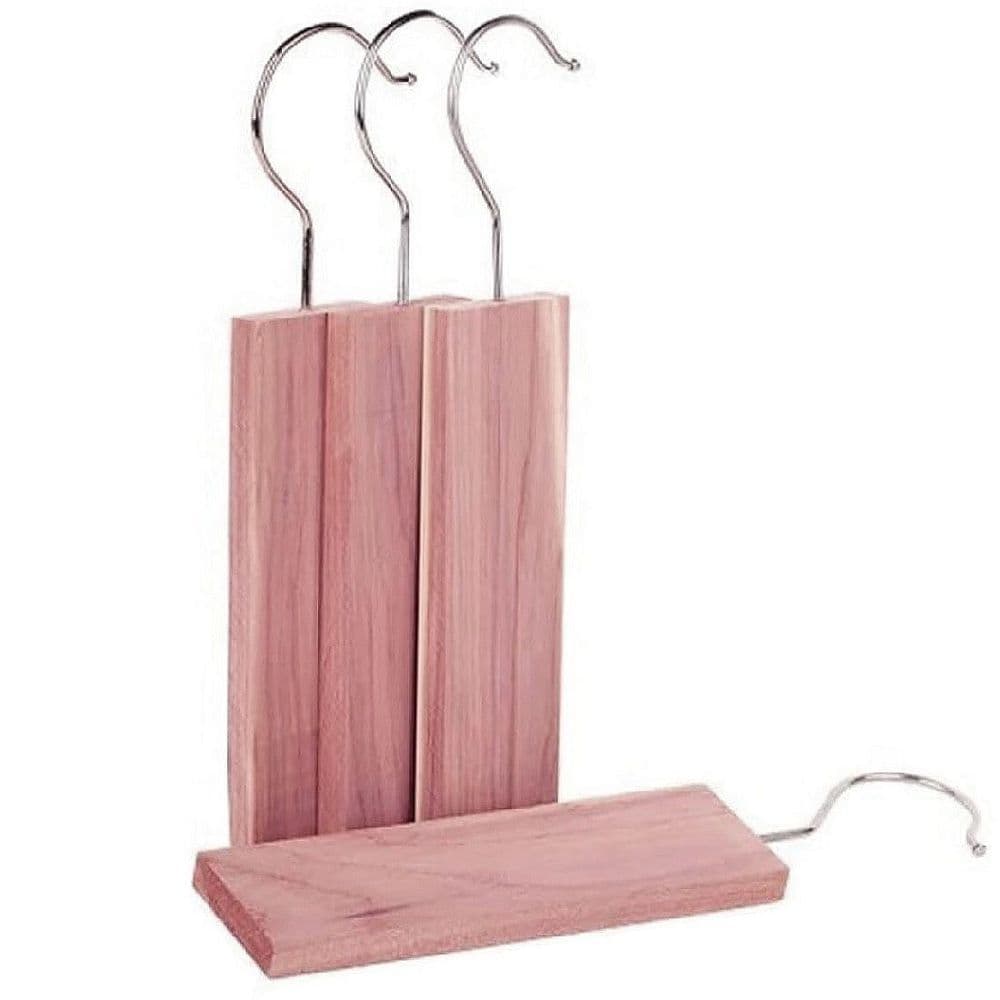 4 Pack Cedar Clothes Rail Hanging Blocks