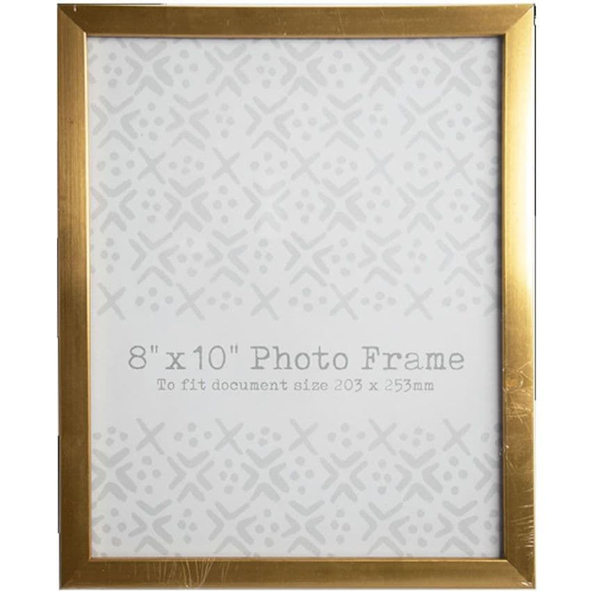 8 x 10 Gold Photo Picture & Print Wall & Table Frame