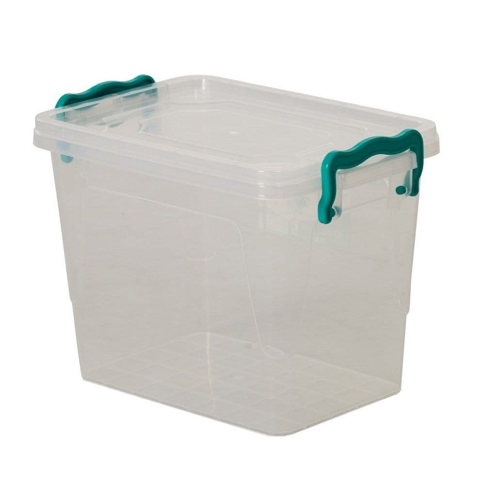 Medium 2 7L 21cm Clear Plastic Art & Craft Pencil Marker Pen Storage Case