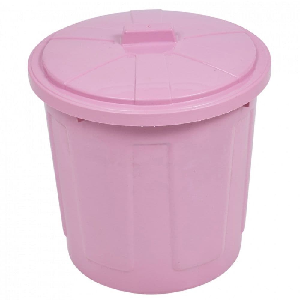 Pastel Pink Small 5L Twist Lock Storage Bin with Lid