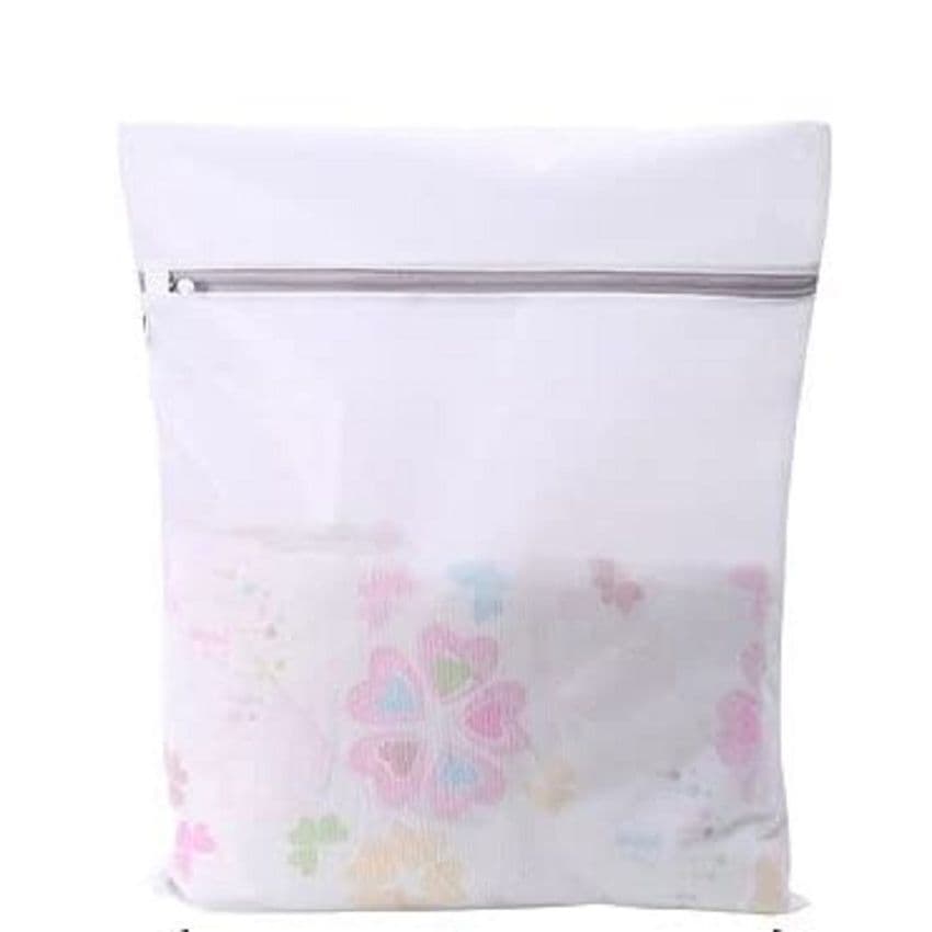 Zipped Net Laundry Wash Bag Medium 40 x 30cm