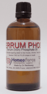 4 Ferrum phosphate FERR PHOS Tissue Cell salt LACTOSE FREE DROPS