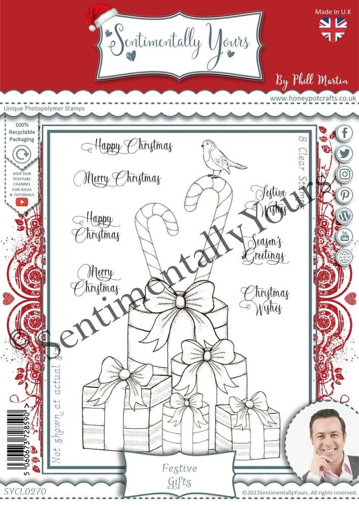 Exclusive Festive Gifts A6 Stamp Set