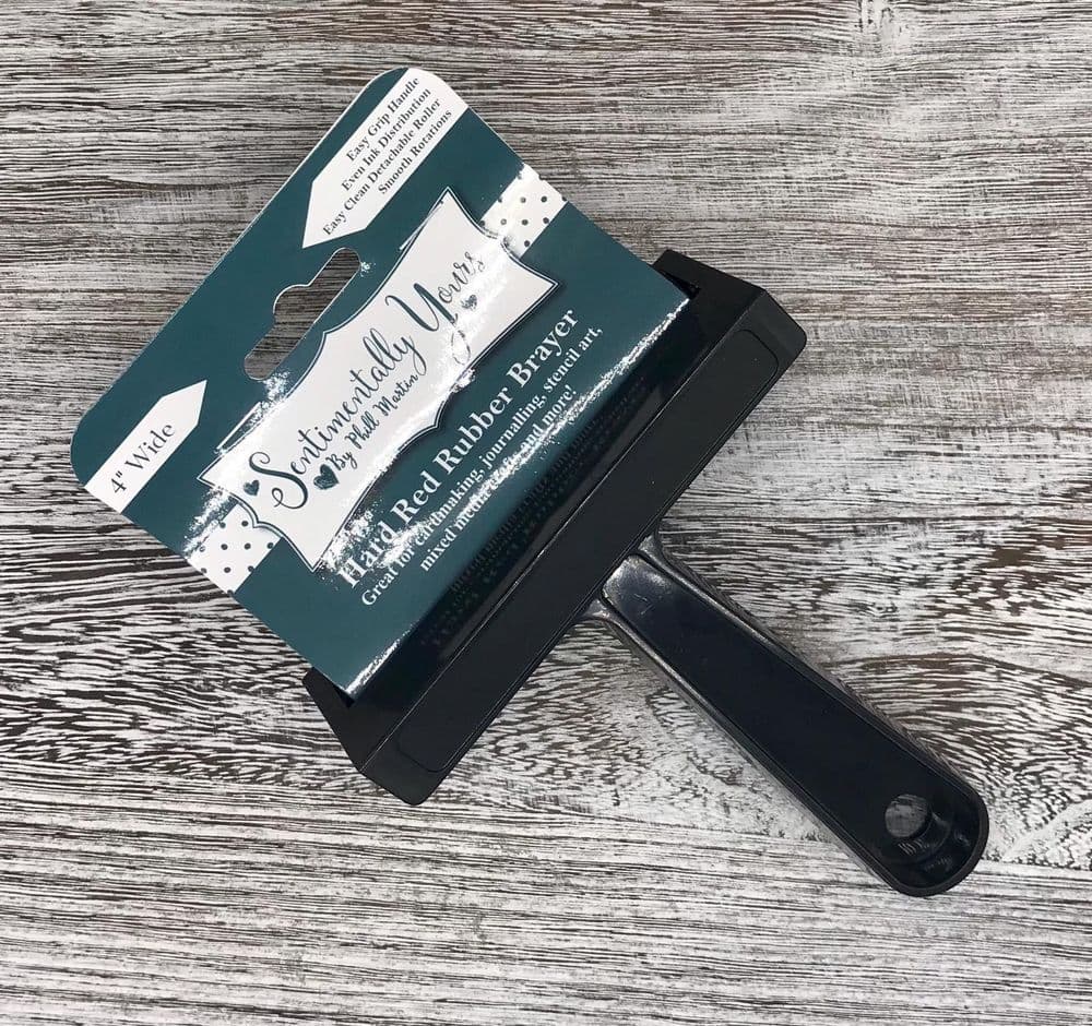 4" Red Rubber Brayer