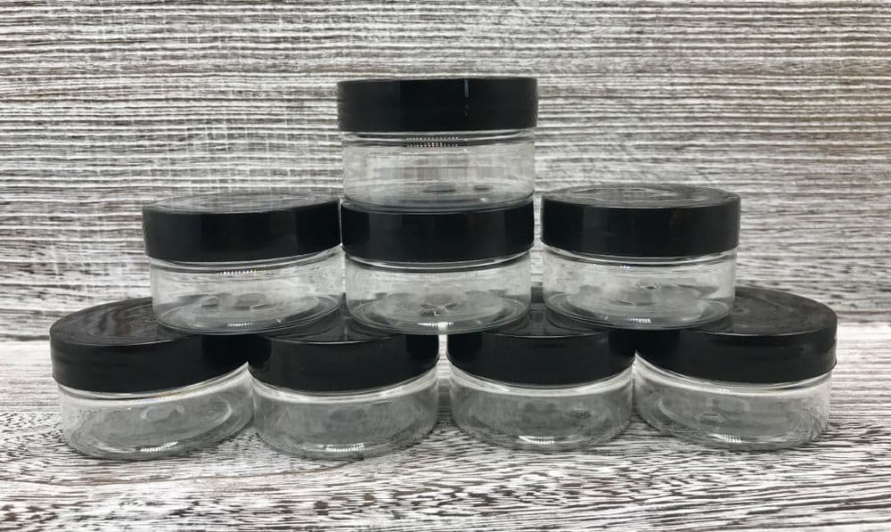 8 Empty Glitter Alchemy Jars