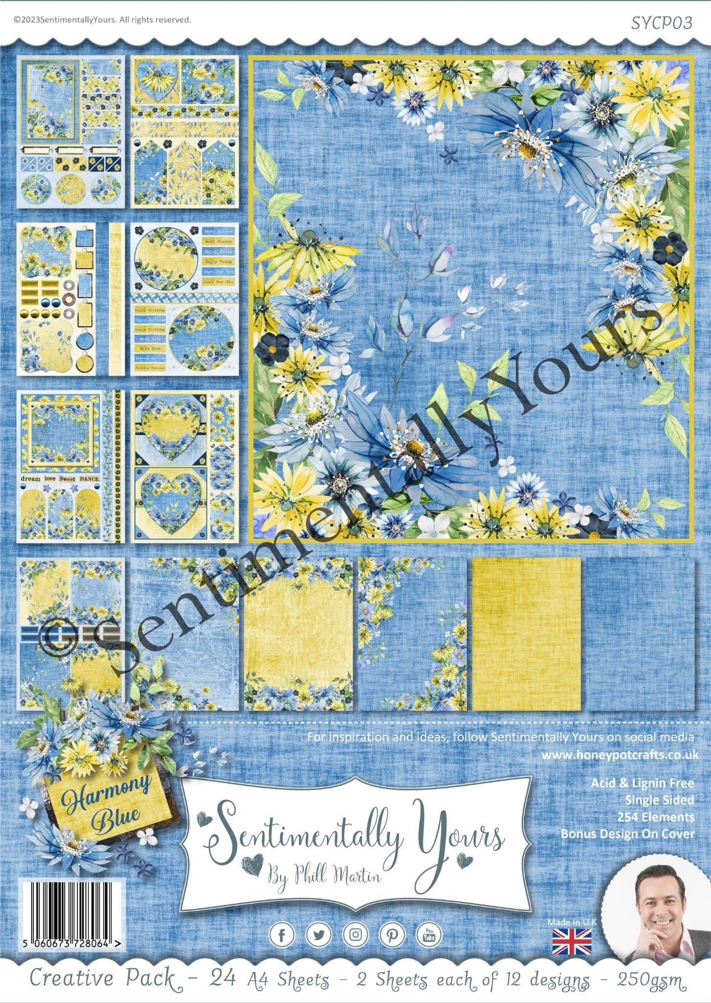 A4 Creative Pack - Harmony Blue