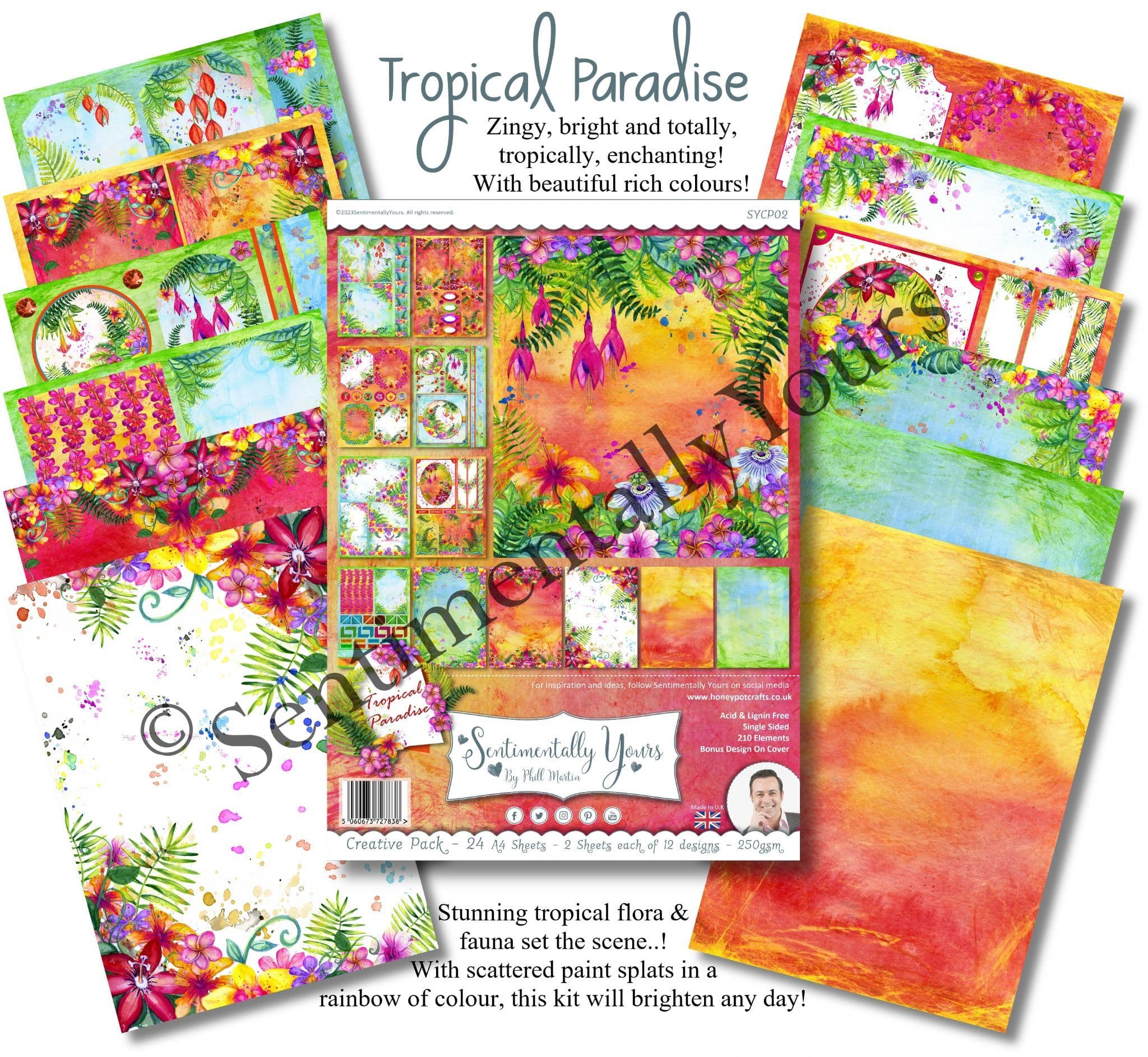A4 Creative Pack - Tropical Paradise