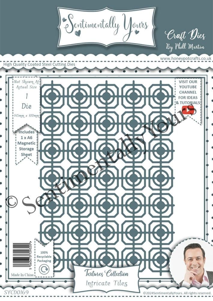 A6 Textures Die - Intricate Tiles