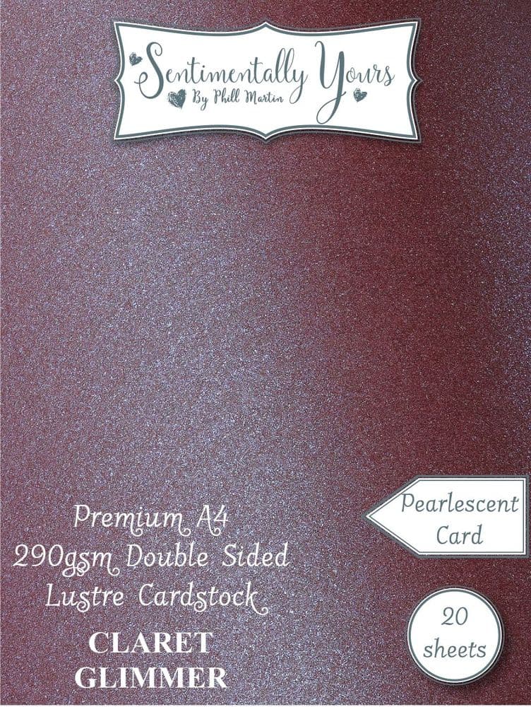 Claret Glimmer Lustre CARD