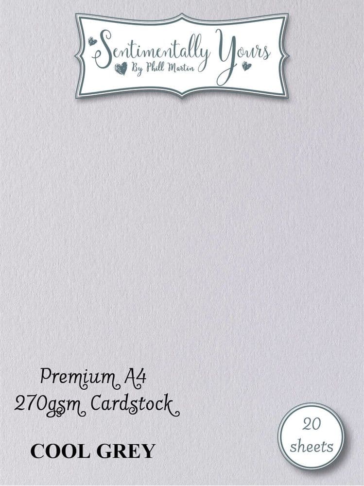 Cool Grey Premium Cardstock