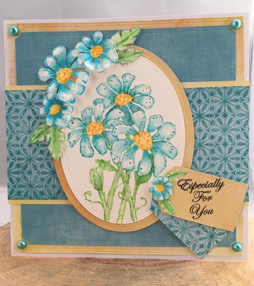 Fancy Floral A6 Background Stamp