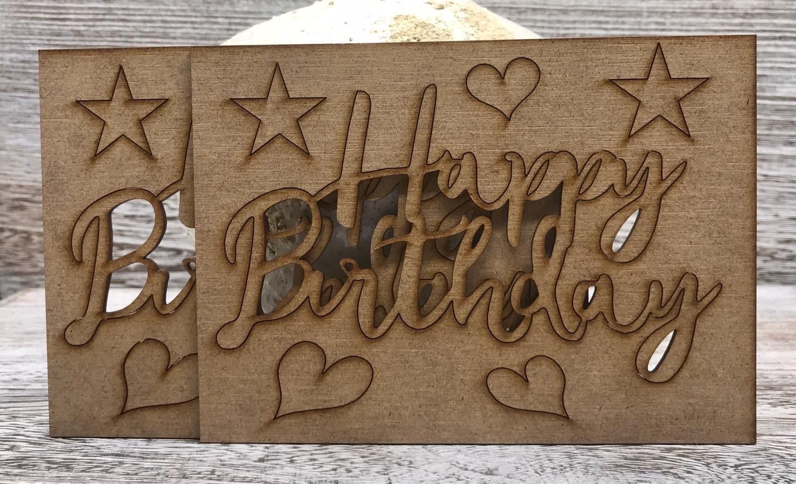 MDF Sentiment Adornment - HAPPY BIRTHDAY