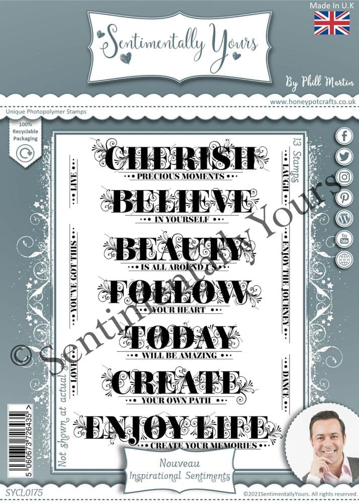 Nouveau Inspirational Sentiments