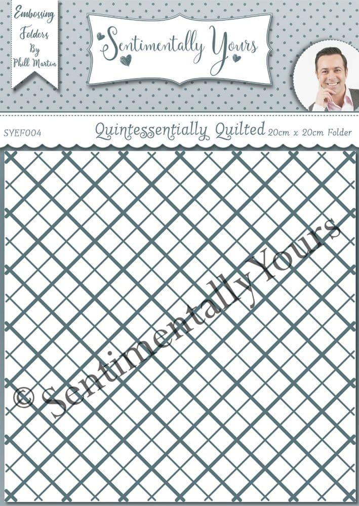 Quintessentially Quilted - 8x8 Embossing Folder