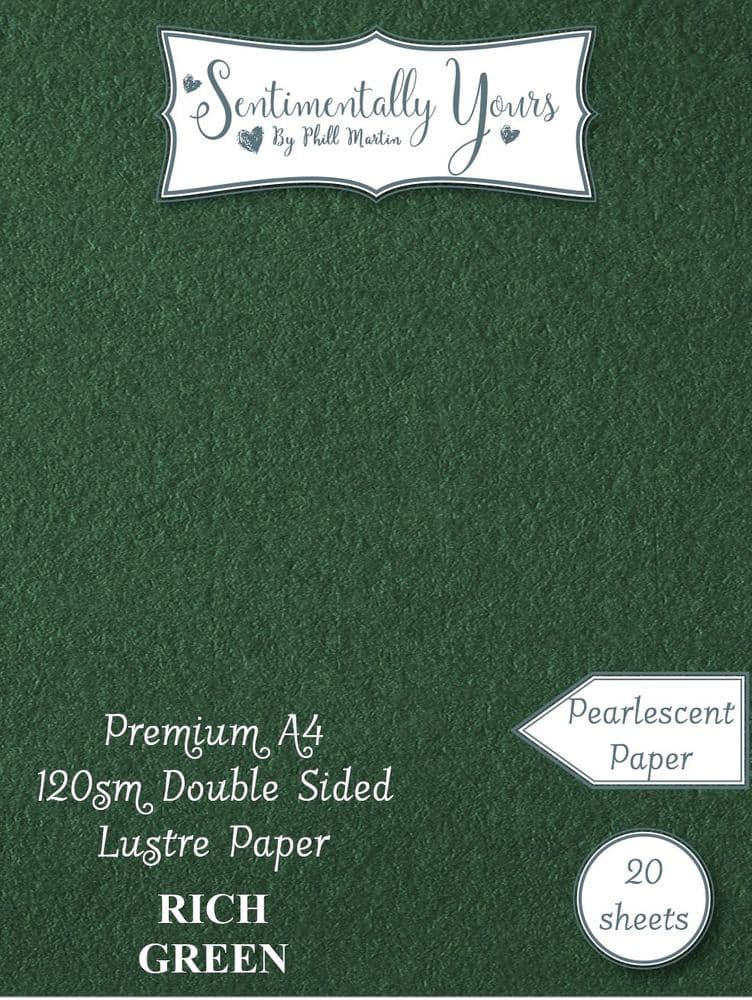 Rich Green Lustre PAPER