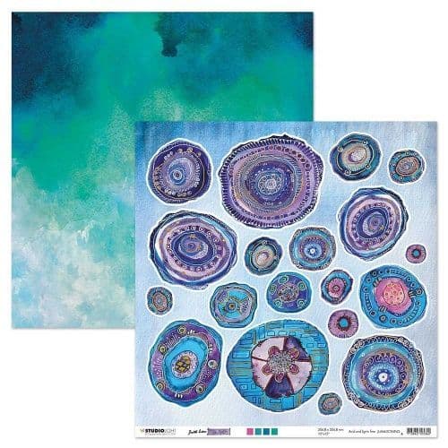 Scrapbook Paper - 12x12 Sheet - Moodling Elements