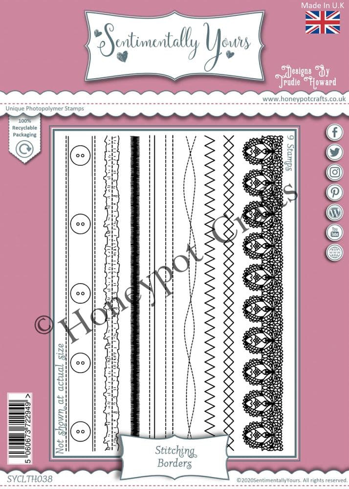 Stitching Borders A5 Stamp Set