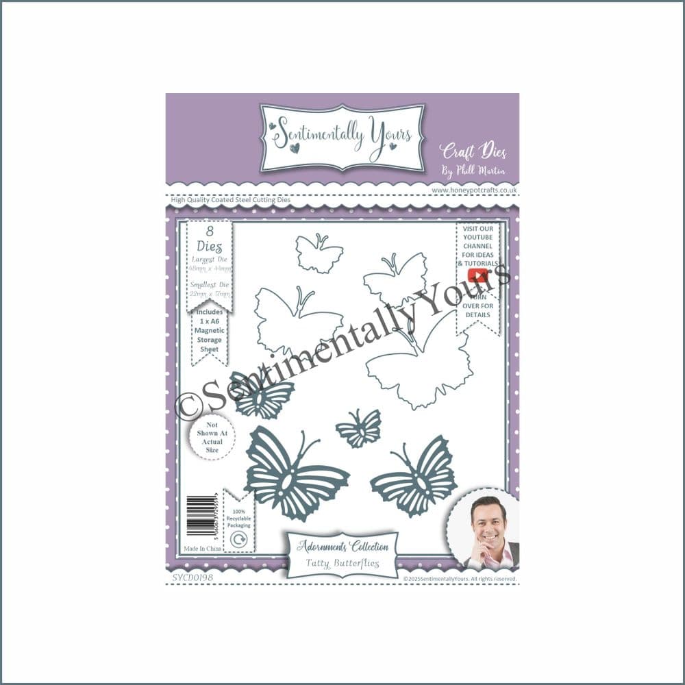 Tatty Butterflies A6 Die Set