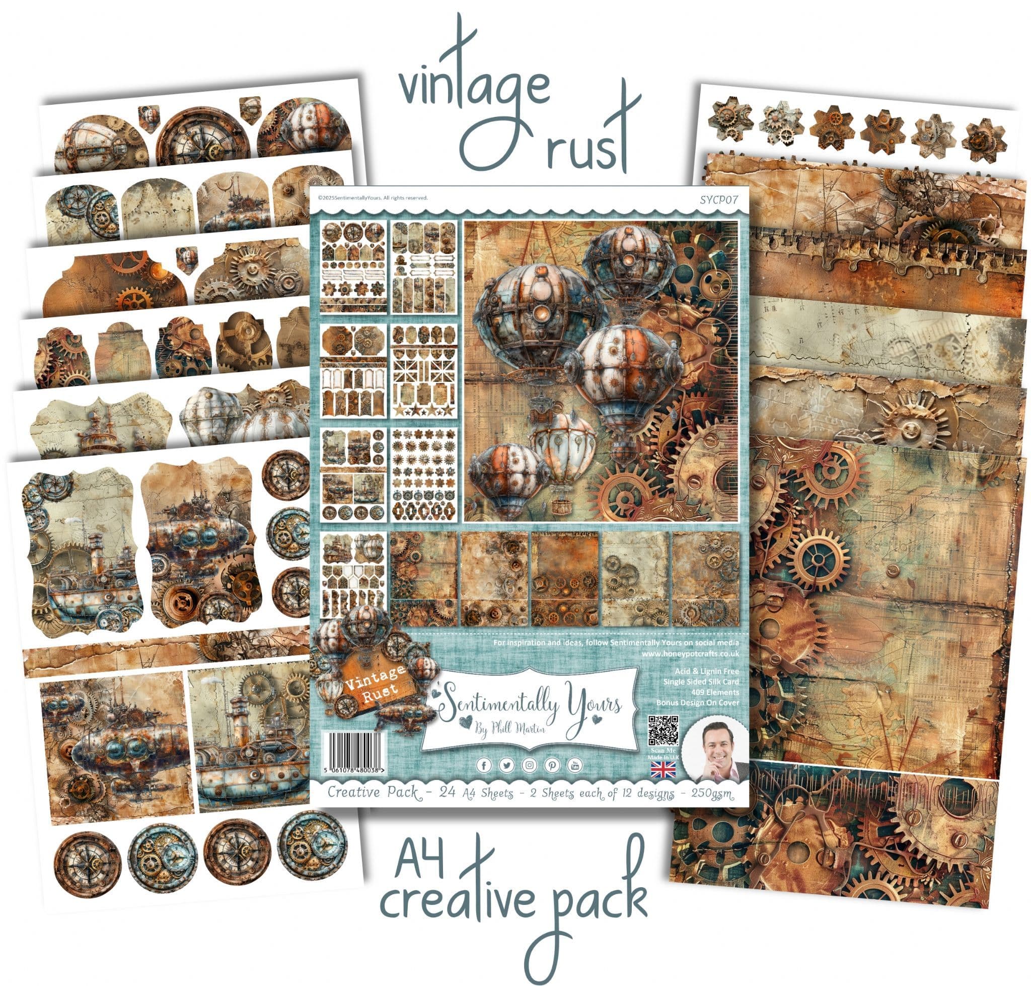 Vintage Rust A4 Creative Pack