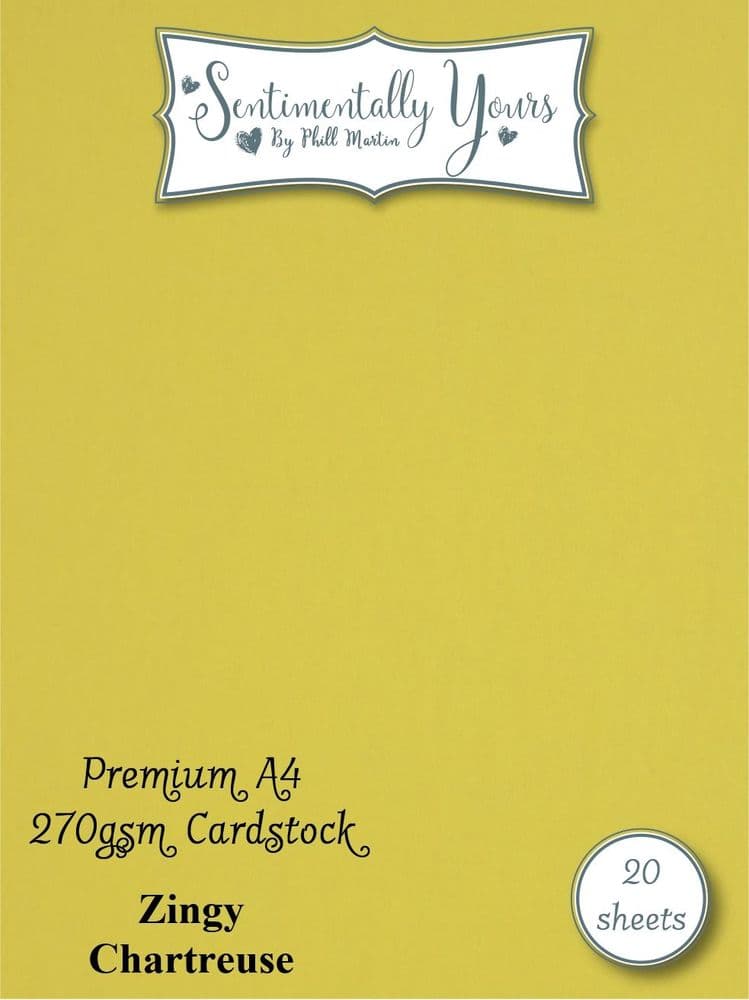 Zingy Chartreuse Premium Cardstock
