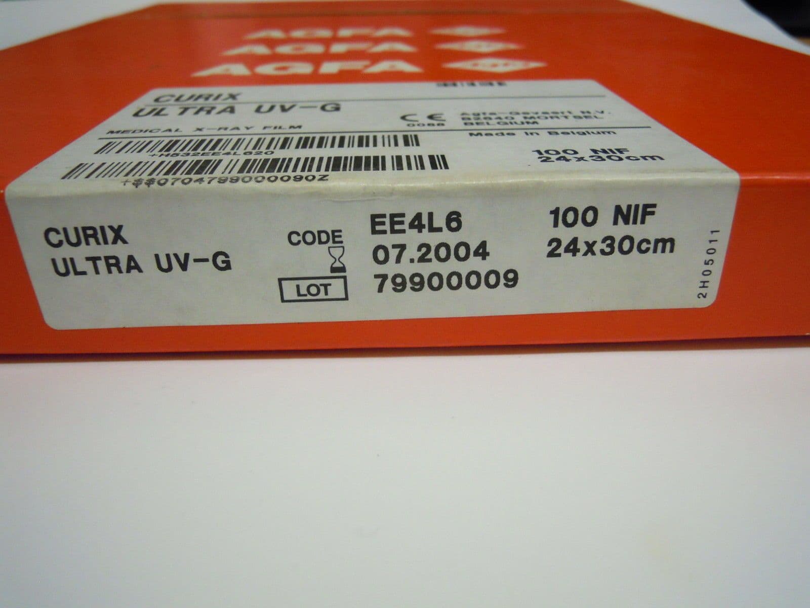 Agfa Curix Ultra UV-G Medical X-Ray film 100NIF 24x30cm EE4L6